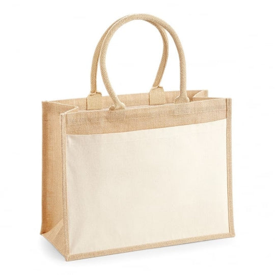 Jute bags with sublimation pocket – The Blanks Market LTD